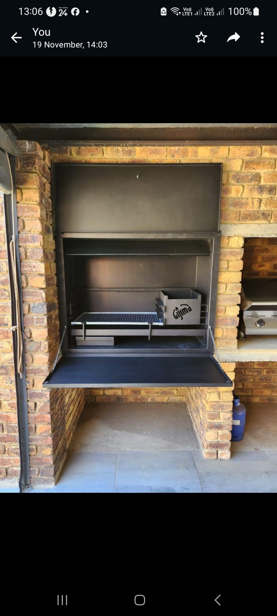 Slip-in built in braai Units - Gijima Braais